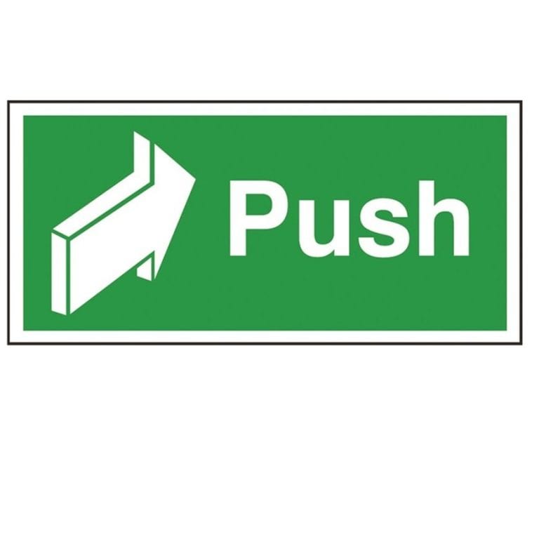 Fire Exit Signs | Emergency Signs | Push Signs | Storage Systems