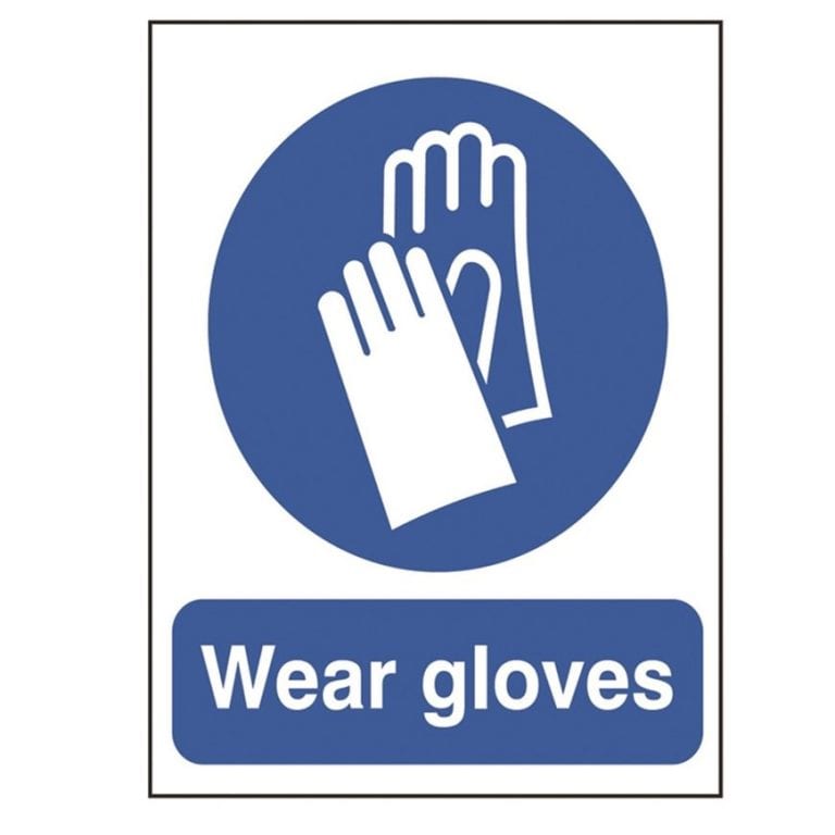 Wear Gloves Sign - Storage Systems and Equipment