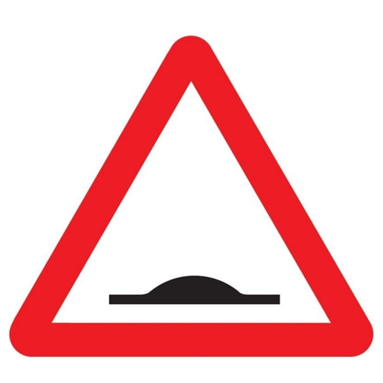 Speed Bump Warning Sign - Storage Systems and Equipment