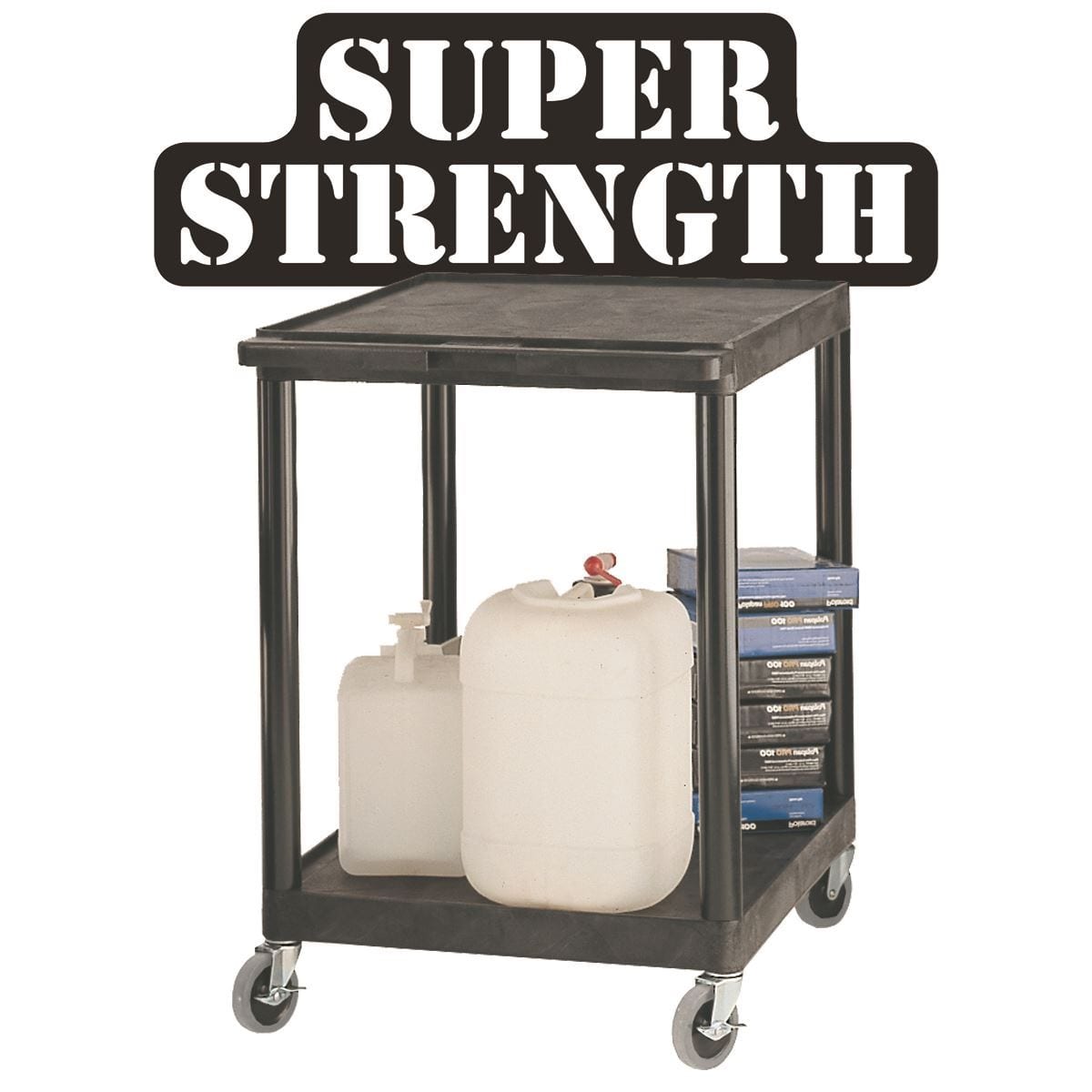 Large Multi-Purpose Trolleys with 2 Shelves - Storage Systems and Equipment