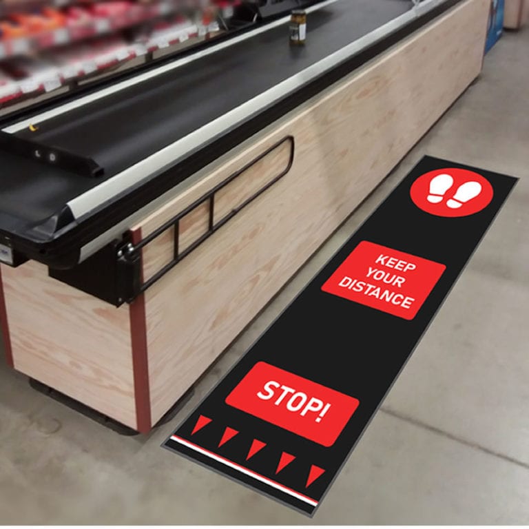 Social Distancing Floor Mats - Footprints - Storage Systems and Equipment