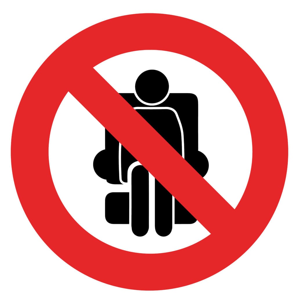 Social Distancing Seat Sticker - Please do not sit here, graphic ...