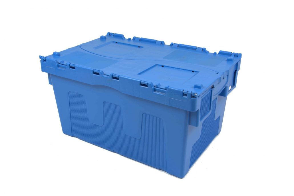 Attached Lid Containers 600 x 400 x 315mm (h) - Storage Systems and ...