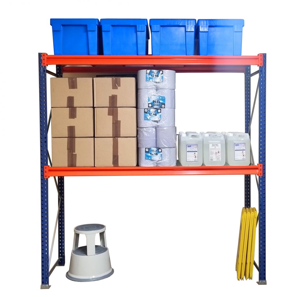 Longspan Shelving 1800mm long x 600mm deep 2 shelf levels - Storage ...