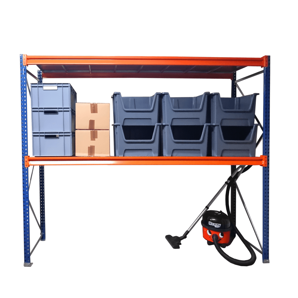 Longspan Shelving 2400mm long x 900mm deep 2 shelf levels - Storage ...