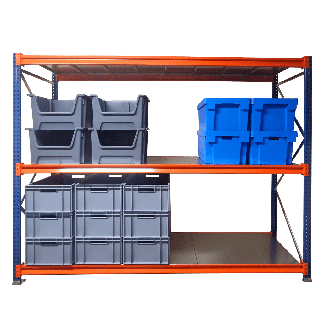 Longspan Shelving 2400mm long x 600mm deep 3 shelf levels - Storage ...