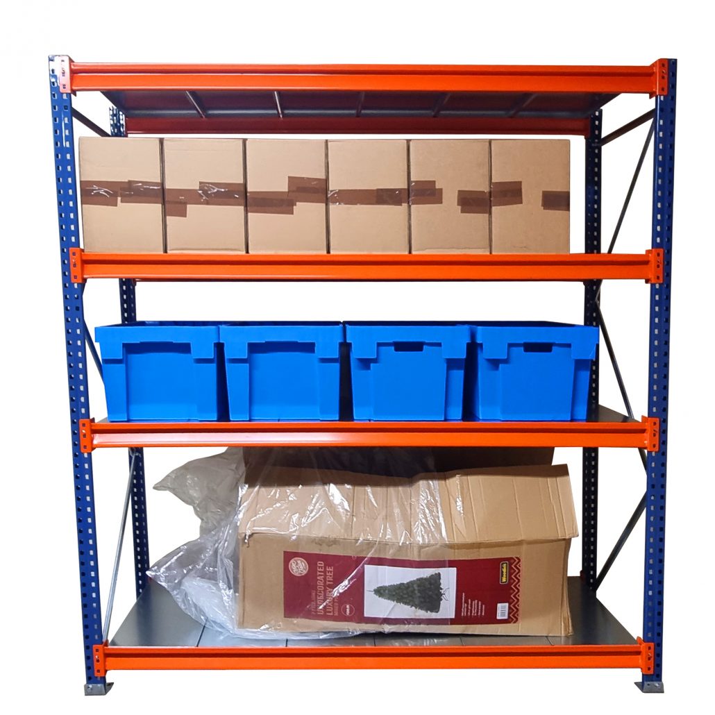 Longspan Shelving 1800mm long x 600mm deep 4 shelf levels - Storage ...